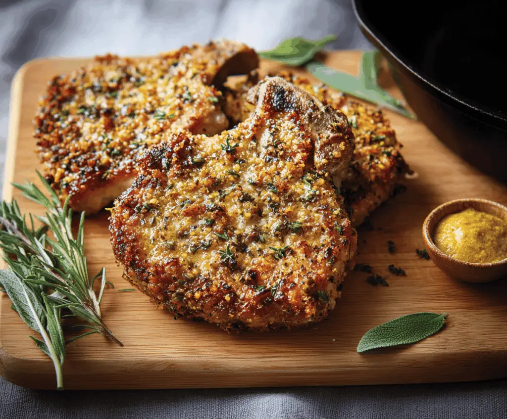 Herb Crusted Pork Chops Recipe | Easy & Delicious