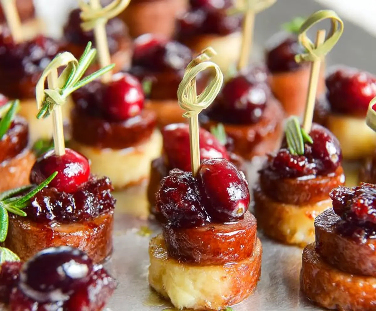 Sheet Pan Smoked Sausage Cranberry Bites Recipe